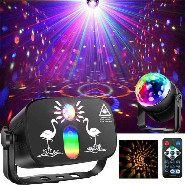 DISCO STAGE LIGHT Party Ball Lights Sound Activated Party Lights with ...