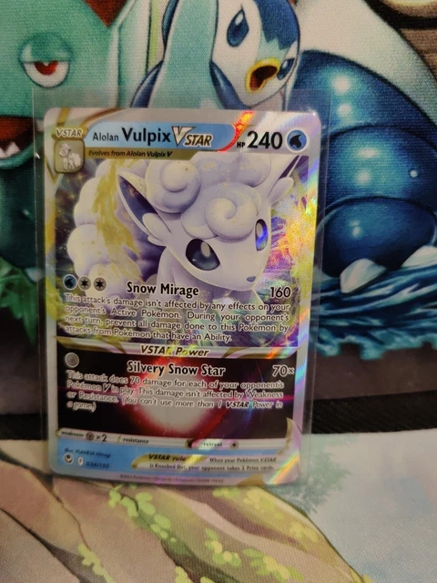 ALOLAN VULPIX VSTAR 034/195 - Pokemon TCG Silver Tempest Ultra Rare ...