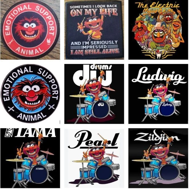 ANIMAL MUPPETS DRUMMER Dr TEETH ELECTRIC MAYHEM TV MOVIE FILM SEW IRON ...