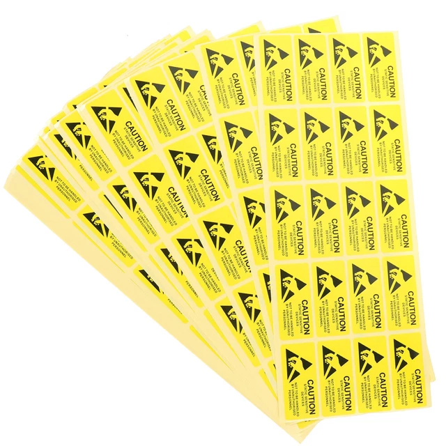 STATIC ESD LABELS Stickers Warning Sign Safe Caution Device £10.79 ...