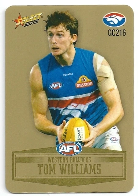 2012 CHAMPIONS GOLD (GC216) Tom WILLIAMS Western Bulldogs $2.95 ...