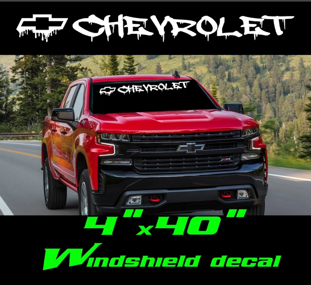 CHEVROLET CHEVY WINDSHIELD TRUCK Drip Sport, Banner USDM Decal Sticker ...