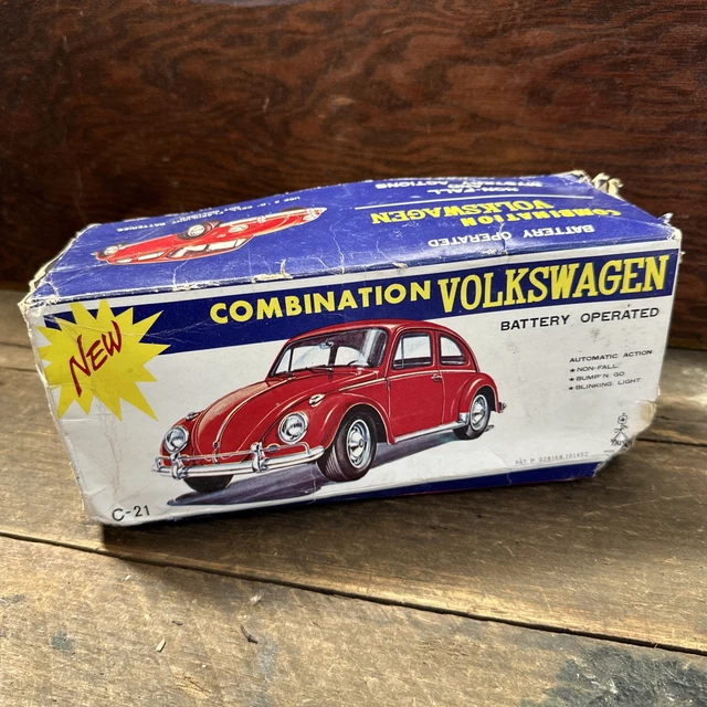 VOLKSWAGEN BEETLE VINTAGE Empty Box Tin Toy Japanese $30.00 - PicClick AU