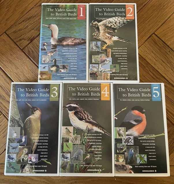 THE VIDEO GUIDE to British Birds Volumes 1 / 2 / 3 / 4 / 5 VHS Tape ...