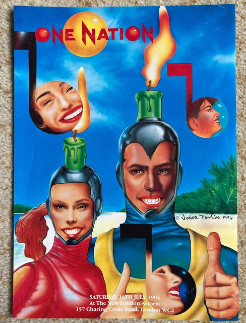 ONE NATION, MIDSUMMER Ball, A4 Rave Flyer, 16th July 1994, London ...