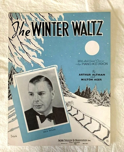 RARE VINTAGE 1935 THE WINTER WALTZ SHEET MUSIC ALTMAN / AGER $13.31 ...