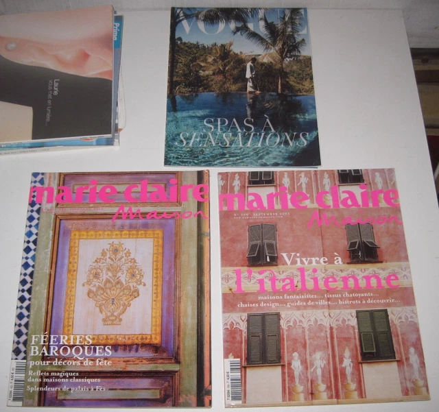 LOT DE 6 Magazines/Architecture Deco/Marie Claire-Cote Sud-Maison ...