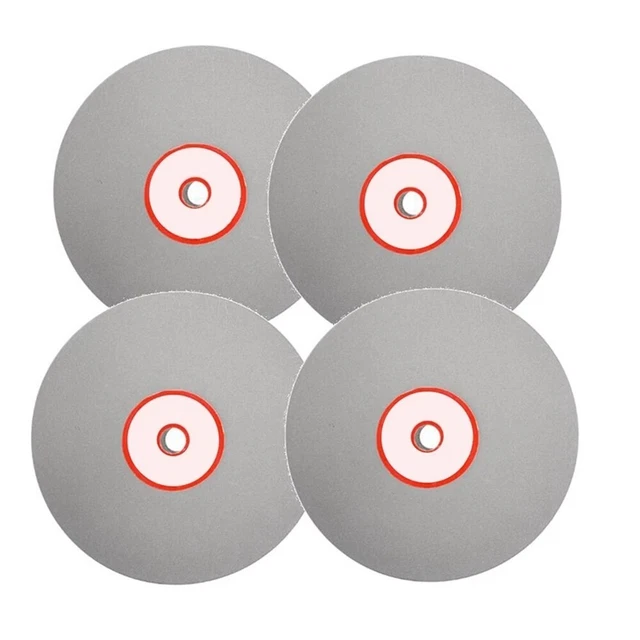 4 DIAMOND GRINDING Discs with 5/8 Arbor Hole for Lapidary Grinding ...