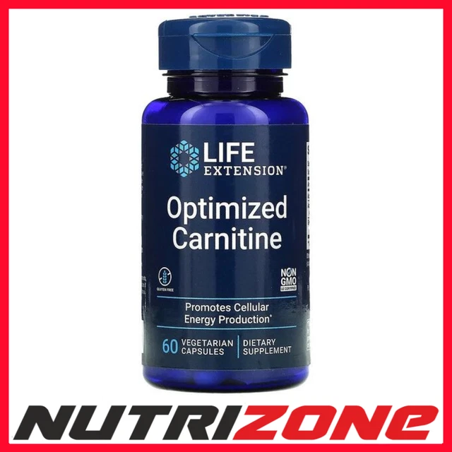 LIFE EXTENSION OPTIMIZED Carnitine Energy Production - 60 caps £27.60 ...