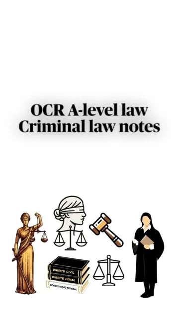 A-LEVEL LAW CRIMINAL Law Revision Notes OCR Exam revision Notes £4.17 ...