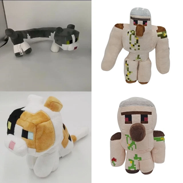 MINECRAFT PLUSH DOLL Neck Pillow Iron Puppet Panther Cat Soft Toy Gift ...