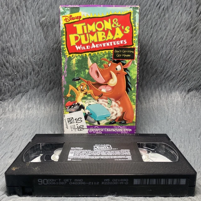 TIMON AND PUMBAA'S Wild Adventures Dont Get Mad Get Happy VHS 1996 ...
