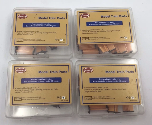 EVEMODEL 12PCS MODEL Train Parts 1:87 Benches X 4 Packs Orange £16.14 ...