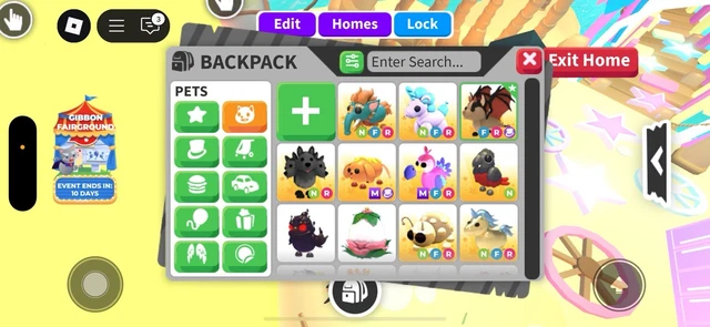 ROBLOX ACCOUNT ADOPT Me Pets Stacked (Bat Dragon, Megas, rare pet wear ...