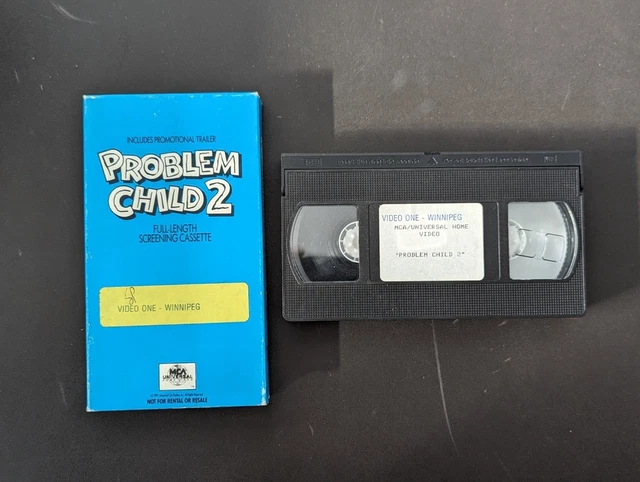 PROBLEM CHILD 2 MCA/Universal VHS Screener Copy John Ritter Amy Yasbeck ...