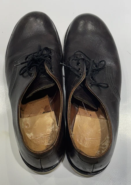 RED WING WORK Shoes 8052 Brick Settler Heritage Vibram Flat Soles Men's ...