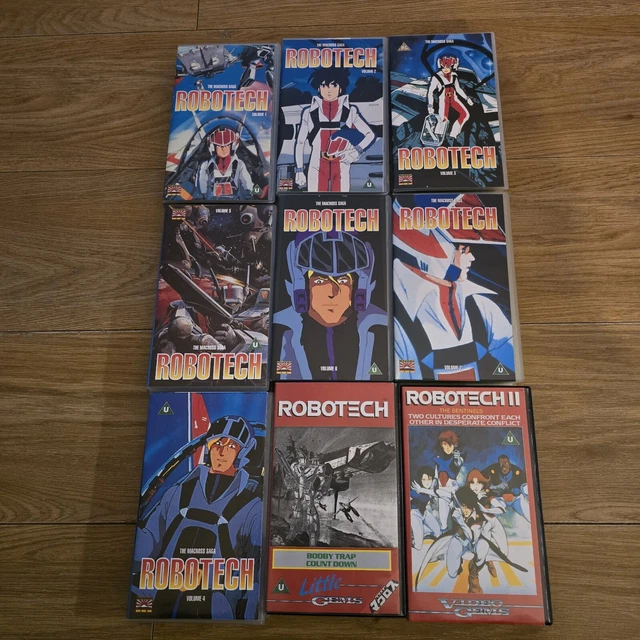 RARE ROBOTECH VHS Collection Volumes 1-8 Booby Trap Setinals Vintage ...
