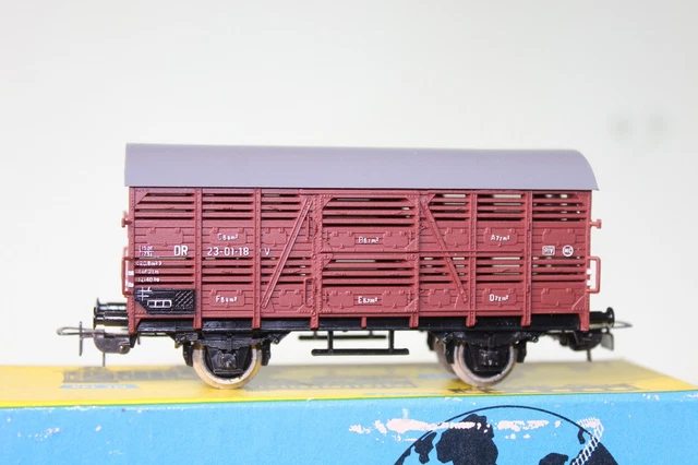 PIKO HO GAUGE Cattle Wagon - Brown - Dr S/128-01 £6.99 - PicClick UK