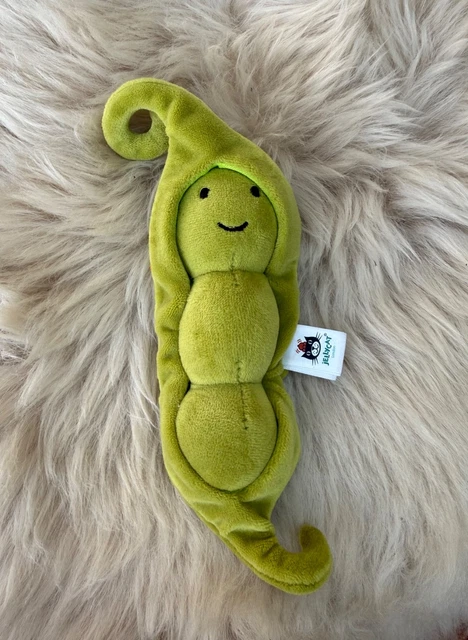 JELLYCAT - VIVACIOUS Vegetable Pea - Quirky Green 3 Peas in a Pod Veg ...