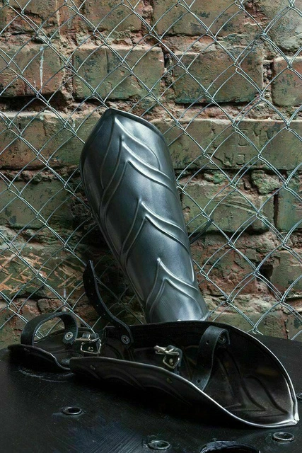 MEDIEVAL PAIR OF metal bracers elven armor, arm protection for larp ...