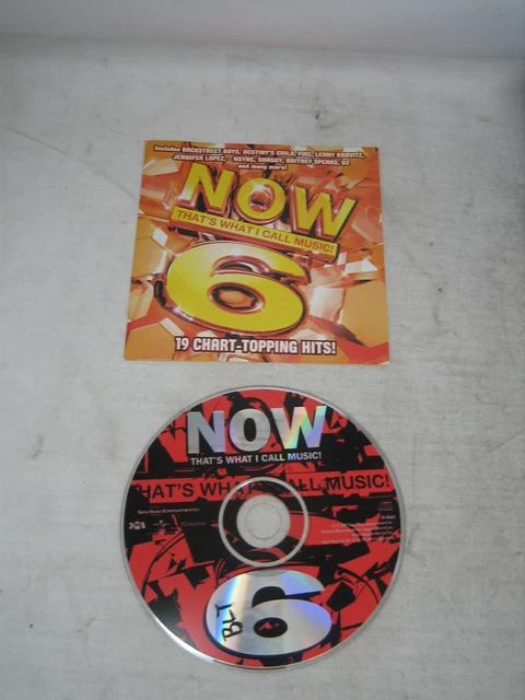 NOW THATS WHAT i call music 6 cd disc and front cover only £2.70 ...