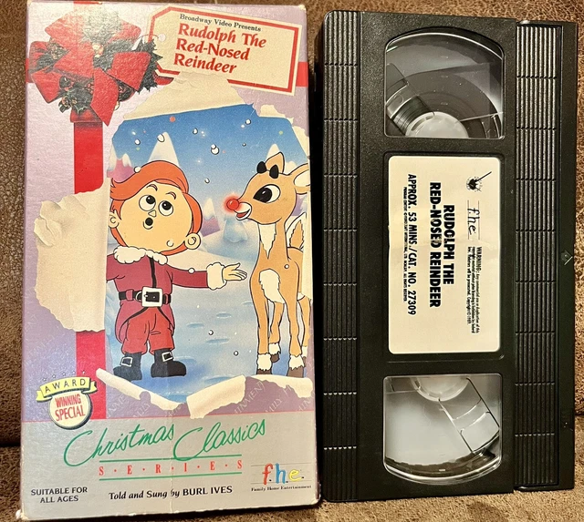 F.H.E. RUDOLPH THE Red-Nosed Reindeer VHS Video VCR Tape Christmas Burl ...