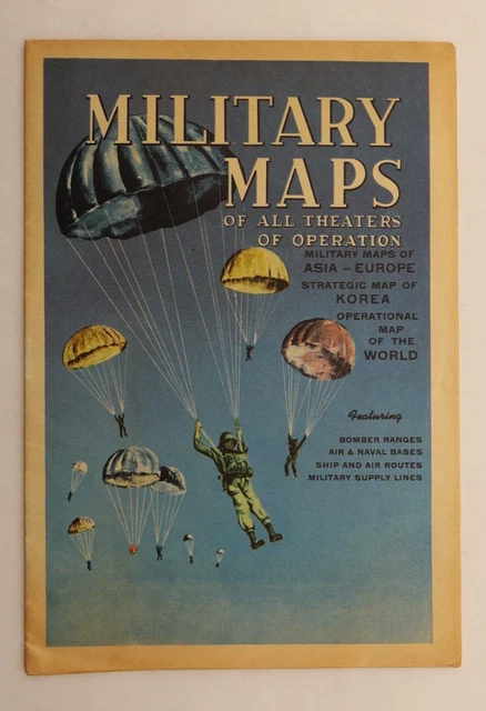 MILITARY MAPS OF All Theaters Of Operation Korean War Era Map Magazine ...