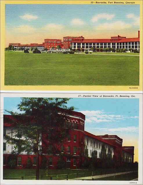 LOT, 2 MILITARY: Army Barracks, Fort Benning, GA. WW2, William Sherby ...