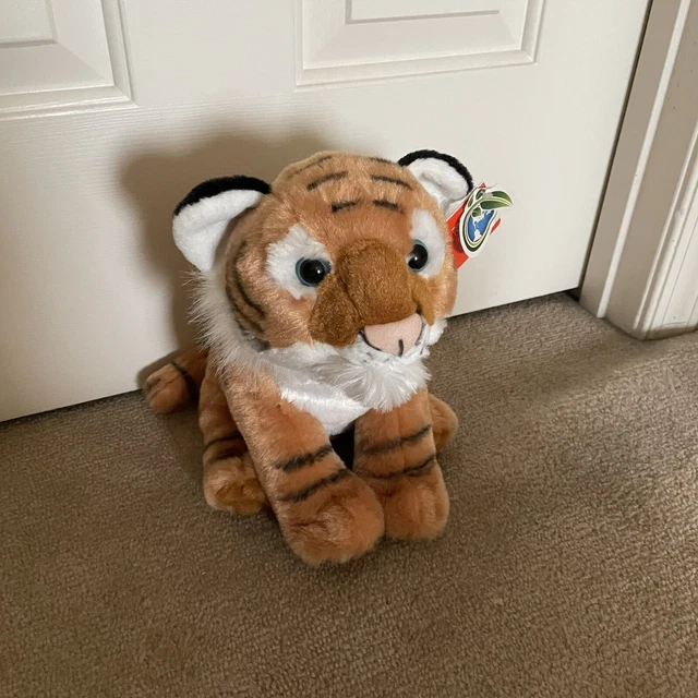WILD REPUBLIC CUDDLEKINS TIGER CUB Plush 12" Blue Eyes Stuffed Animal ...