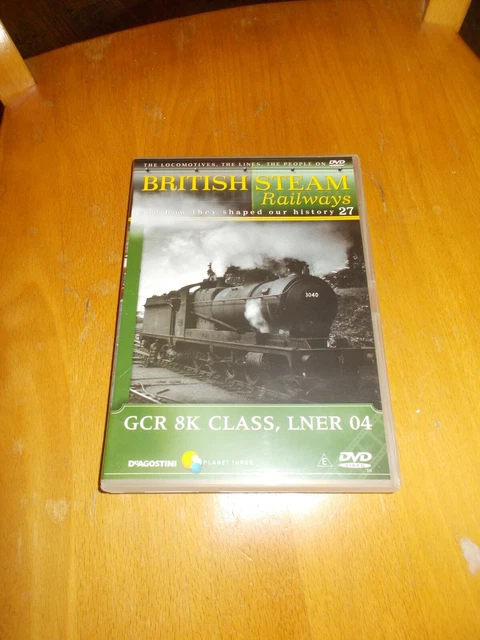 BRITISH STEAM RAILWAYS (Nr. 27} GCR 8K Klasse, LNER 04 DVD EUR 4,68 ...
