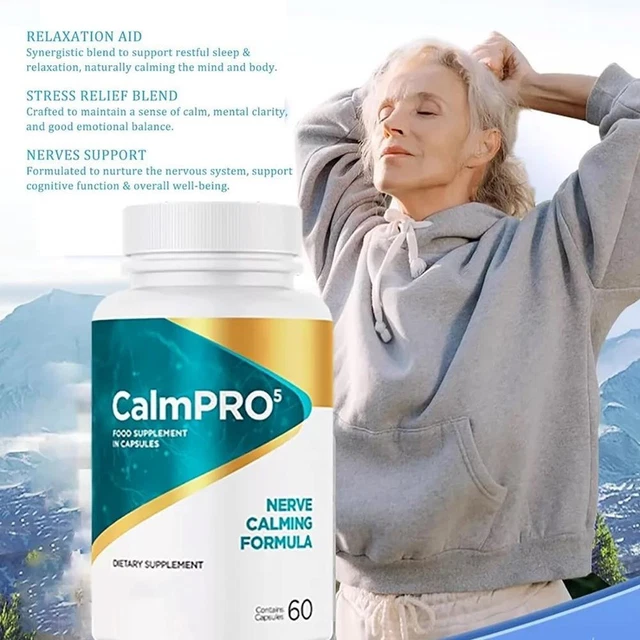 CALMPRO5 NERVE CALMING Formula, Calmpro 5 Sciatic Ease Nerve Capsules ...