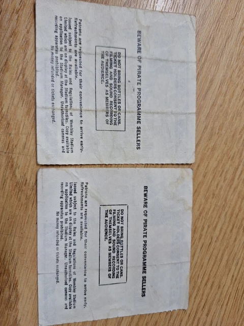BRUCE SPRINGSTEEN WEMBLEY Stadium Ticket 1985 EUR 46,74 - PicClick IT