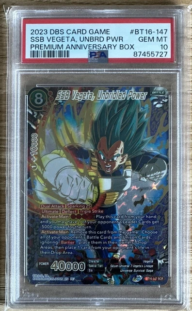 DRAGON BALL SUPER SSB Vegeta, Unbridled Power BT16-147 SCR (Prem Anni ... DRAGON BALL SUPER SSB Vegeta, Unbridled Power BT16-147 SCR (Prem Anni ...
