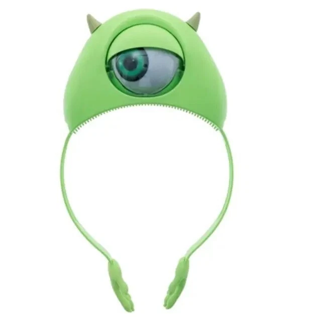 DISNEY PIXAR MONSTERS Inc Light Up Mike Wazowski Plastic Ear Headband ...