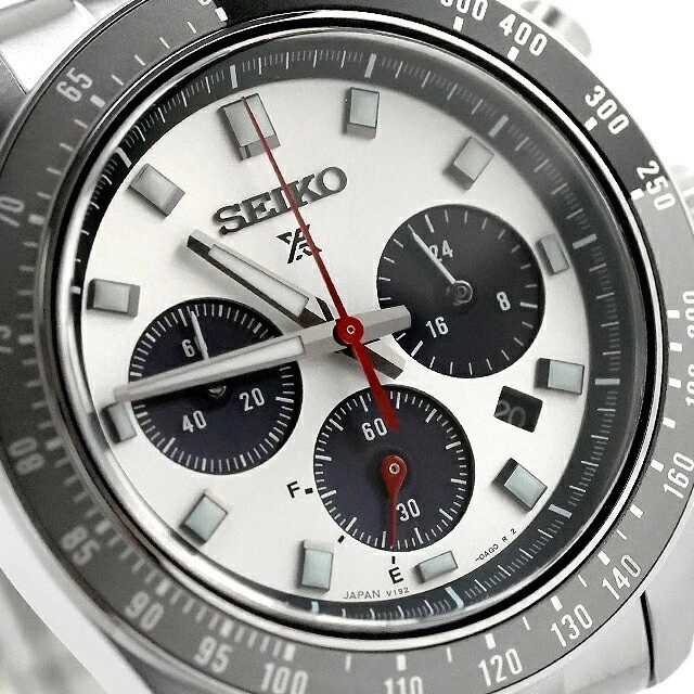 SEIKO PROSPEX SPEEDTIMER Giant Panda Solar Chronograph SBDL095 Working ...