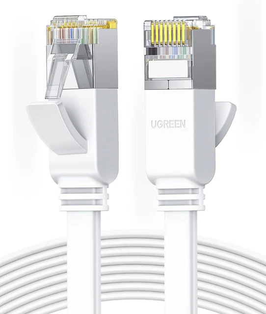 UGREEN ETHERNET CABLE 10M Flat RJ45 LAN Gigabit CAT 6 Network Cable ...
