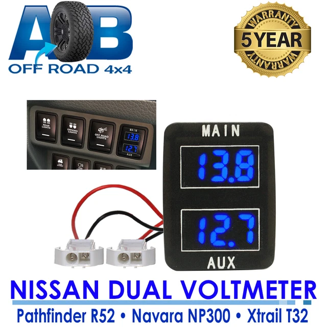 DUAL BATTERY VOLT Meter for Nissan Navara NP300 2015 - Current with ...