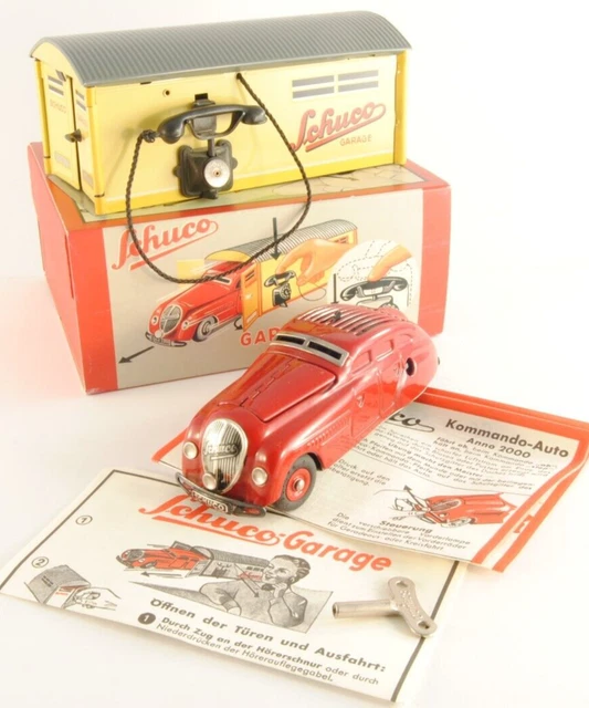 SCHUCO 01070 GARAGE Mit Kommando Auto Model Vintage IN Latta Sehr ...
