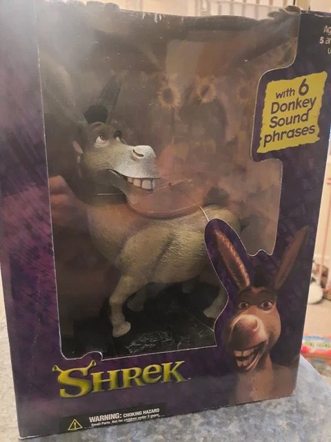 SHREK DONKEY FIGURES Dreamworks 2001 Rare With Sound REDUCED another £ ...