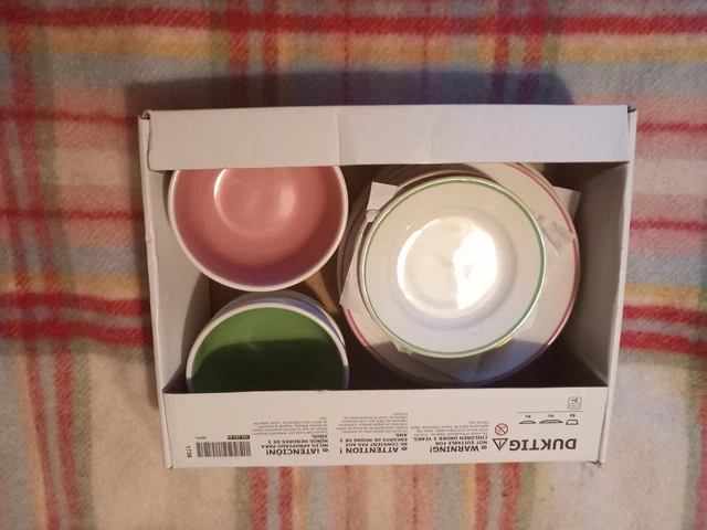 IKEA DUKTIG CHILDREN'S Tea Set 3 Place Setting Only. £12.00 - PicClick UK