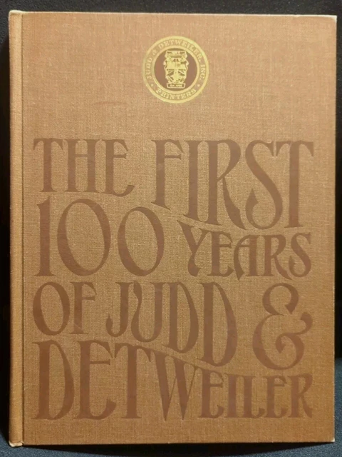 THE FIRST 100 Years of Judd & Detweiler - Beautiful Retrospective, 1967 ...