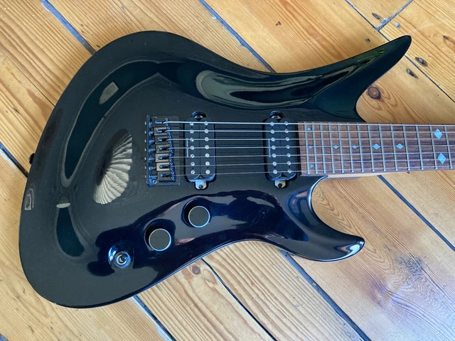 SCHECTER DIAMOND SERIES Avenger A7 7 string Electric Guitar 1998 Korea ...