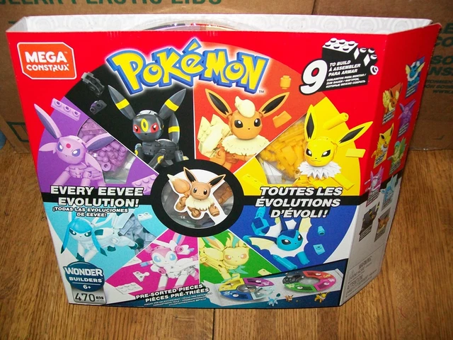 MEGA CONSTRUX POKEMON Every Eevee Evolution Construction Set ...
