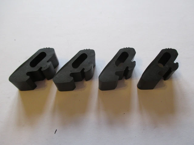 66-72 CHEV BONNET Side Rubber Bumpers 67 68 Impala Belair Hood Pontiac ...