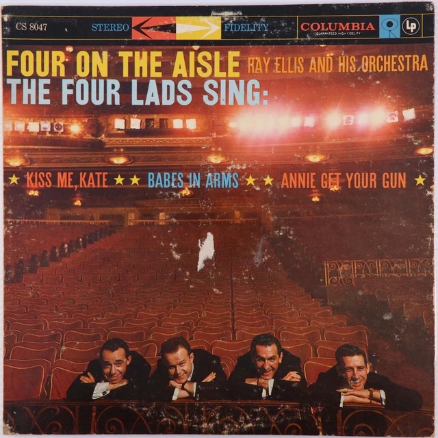RAY ELLIS / The Four Lads Sing: Four On The Aisle - 1958 LP stéréo CS ...