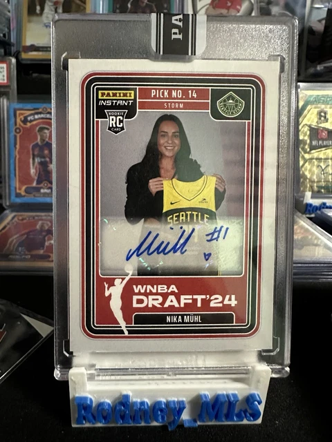 NIKA MUHL 2024-25 Panini Instant WNBA Draft Night RC Autograph Auto ...