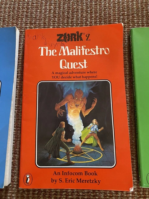 ZORK 1 2 & 3 Set Forces Krill Quest Cavern Doom Puffin Gamebooks S Eric Meretzky $39.99 ...