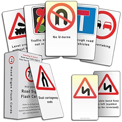 ROAD SIGNS FLASH Cards Know Your Road Signs Pass Your UK Driving Theory ...