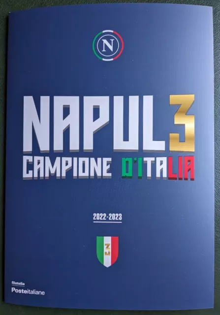 FOLDER NAPOLI CAMPIONE D'italia Scudetto 2023 Poste Italiane Napul3 EUR ... FOLDER NAPOLI CAMPIONE D'italia Scudetto 2023 Poste Italiane Napul3 EUR ...