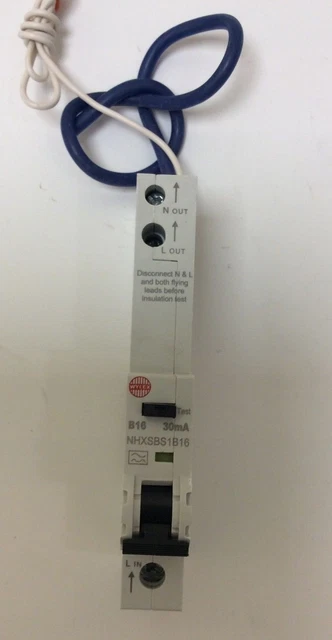 NHXSBS1B16 WYLEX 16A RCBO B TYP 30ma 6ka (W328) EUR 14,86 - PicClick DE